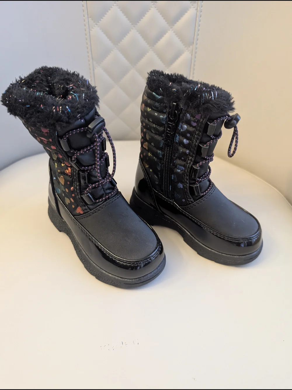 totes | Shoes | Little Girls Sz 6 Black Faux Fur Lined Winter Snow ...